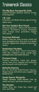 Menu - Trainwreck Grill & Ale House